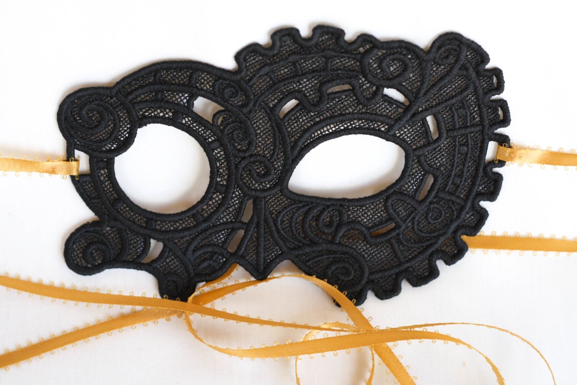 Masquerade Mask Lace Mask Black Masquerade Lace Mask Fit for - Etsy