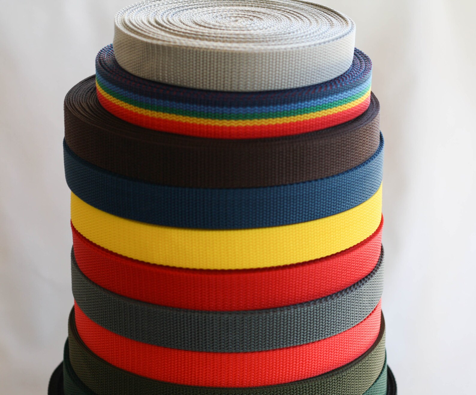 1 Inch Nylon Webbing, Key Fob Webbing for Wristlet Key Chain, Dog Leash ...