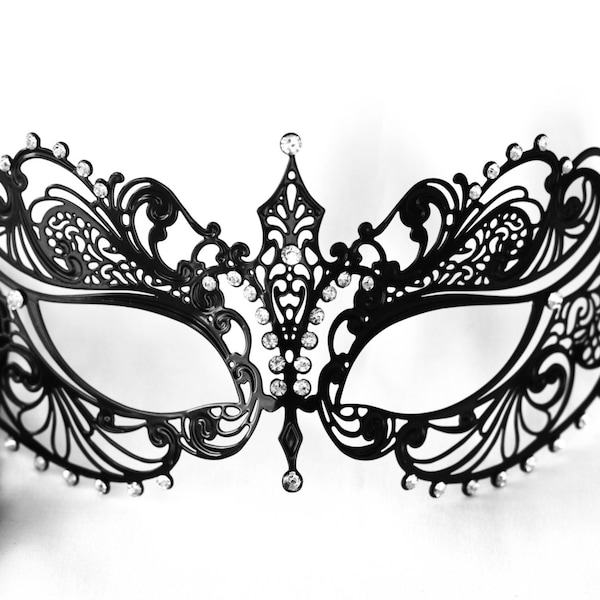 Masquerade Mask One Black Women - Etsy