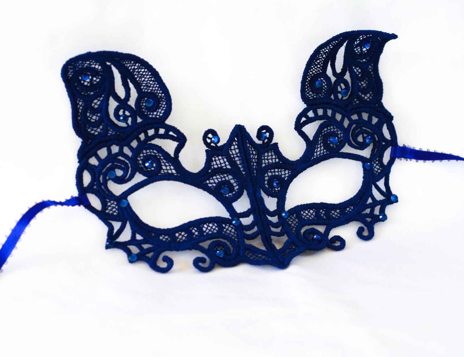 Masquerade Mask, Blue Fox Lace Masquerade Mask, Sexy Fox Masquerade ...
