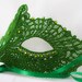 Green Lace Mask Fit for Fairy Parties Masquerade Nights Peacock ...