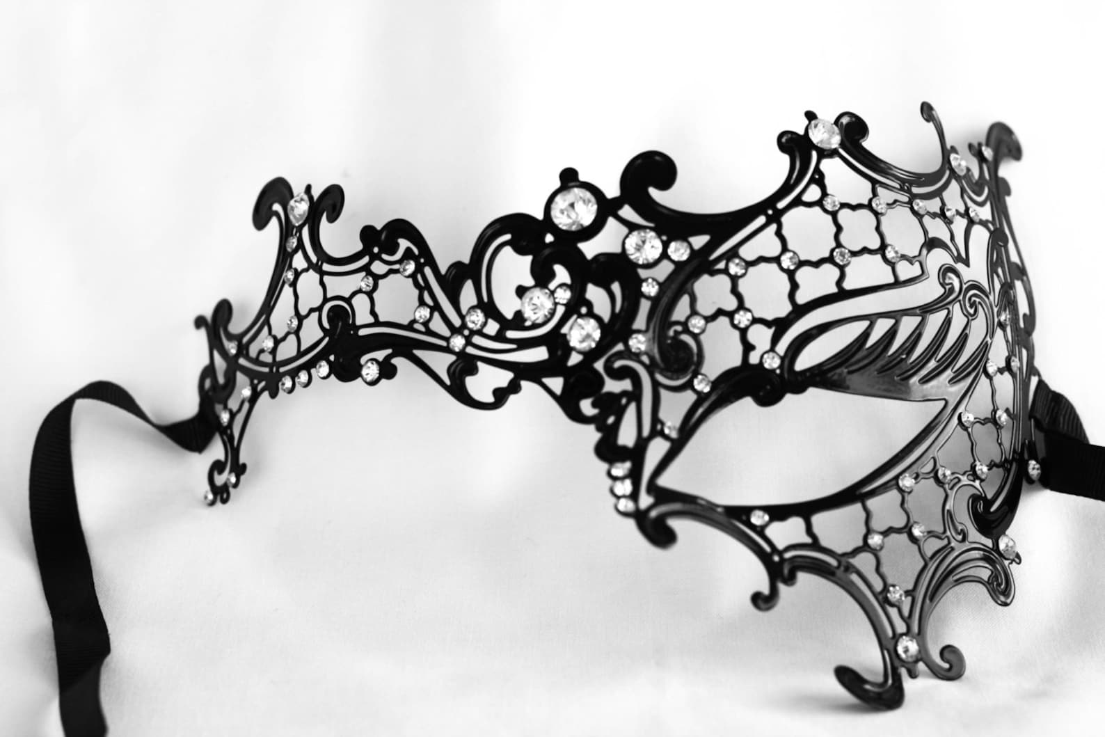 Half Face Laser Cut Masquerade Mask Metal Lace Mask Fit for - Etsy