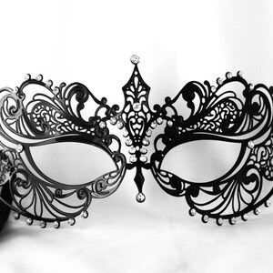 Black Masquerade Mask, Prom Masquerade Mask, Wedding Masquerade Mask ...