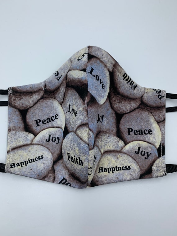 Face Mask With Filter Pocket. Face Covers With Nose Wire | Etsy