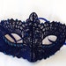 Lace Mask, Navy Blue Masquerade Mask Fit for Wedding Parties and Prom ...