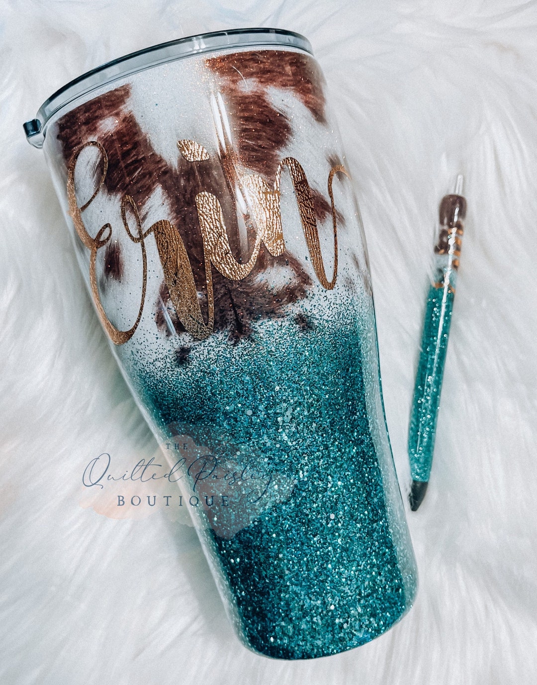 Cow Print Tumbler - Etsy