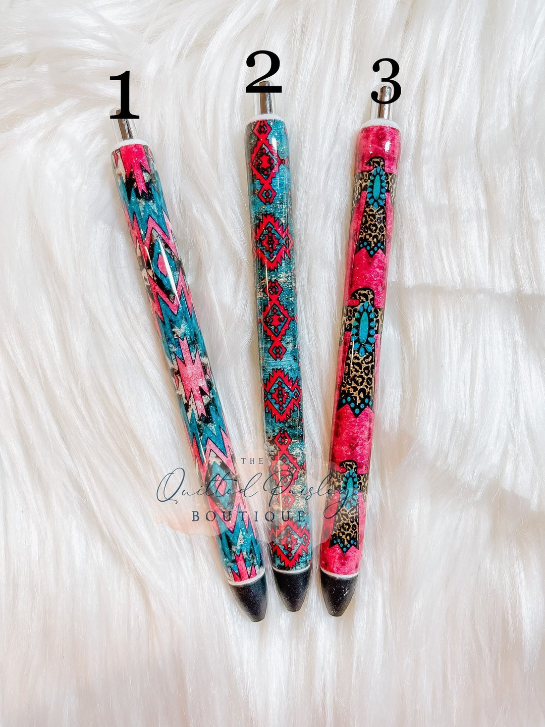 Glitter Pen, Serape, Aztec, Southwest, Thunderbird, Papermate Inkjoy ...