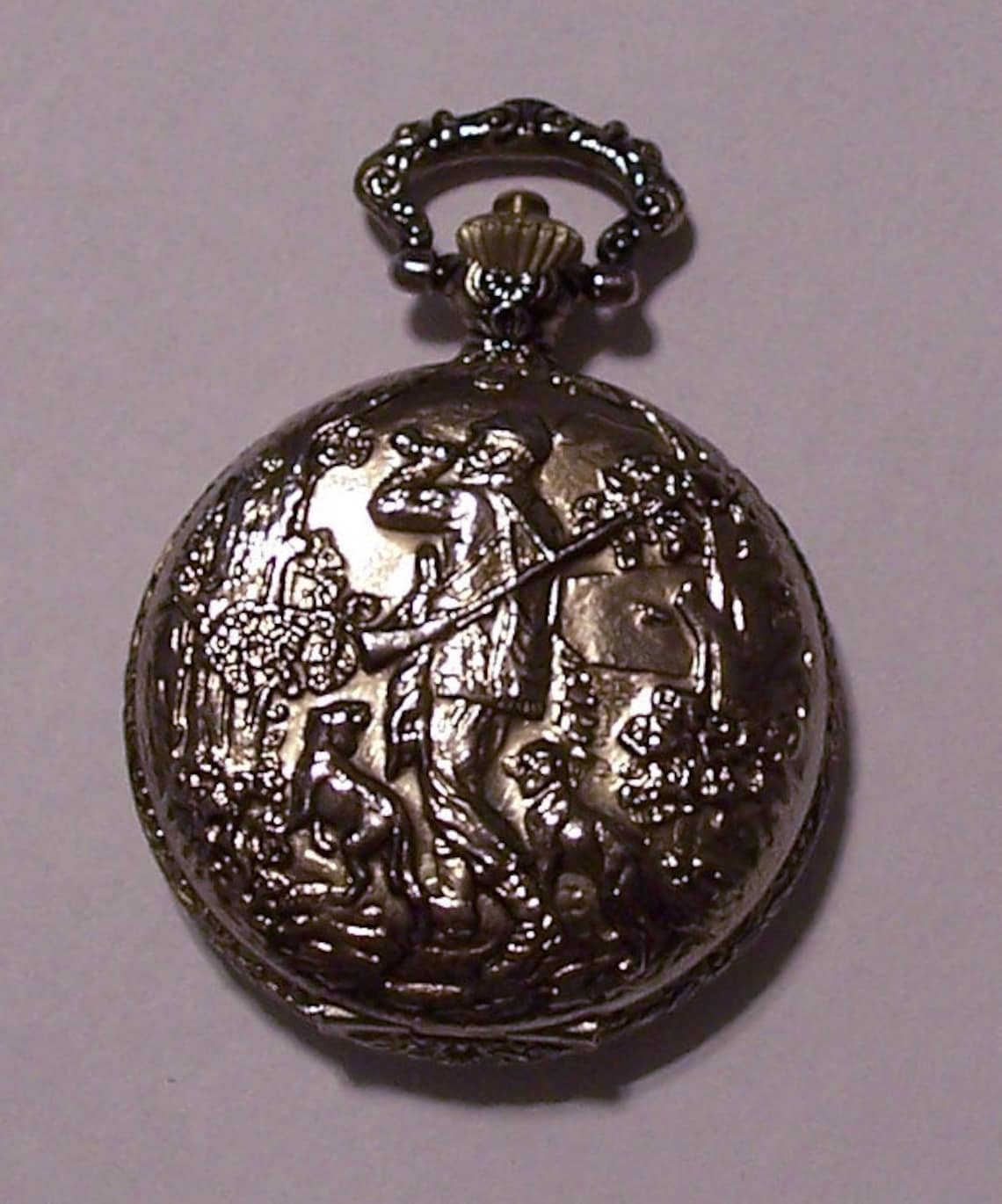 Vintage QUINTEL Antimagnetic Pocket Watch Duck Hunting Theme | Etsy