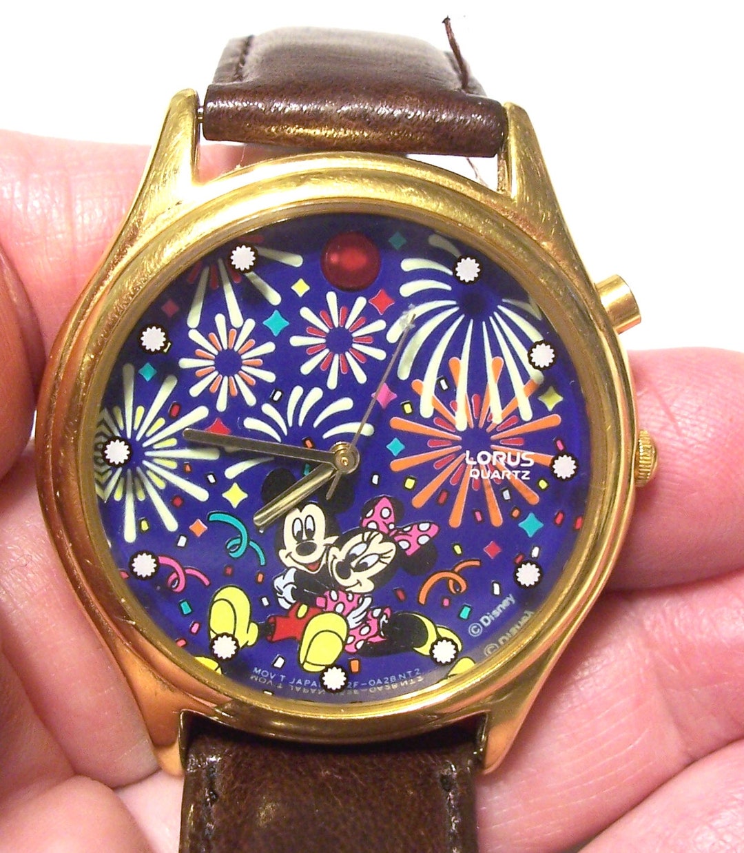 Vintage Mickey Mouse Fireworks Watch Plays the Original Mickey Mouse ...