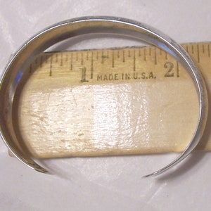 Vintage GILBERT BEGAY Sterling Silver Cuff Bracelet Smooth Design ...