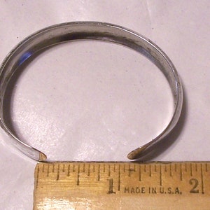 Vintage GILBERT BEGAY Sterling Silver Cuff Bracelet Smooth Design ...