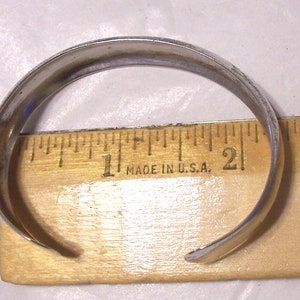 Vintage GILBERT BEGAY Sterling Silver Cuff Bracelet Smooth Design ...