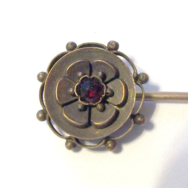 Garnet Stick Pin - Etsy