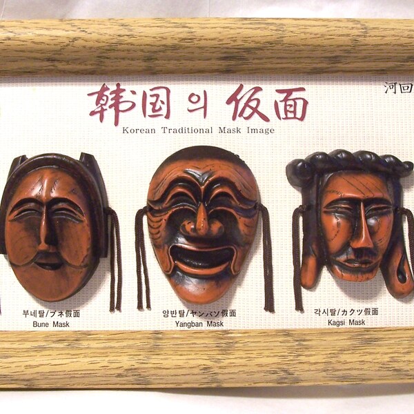 Korean Traditional Mask - Etsy