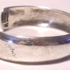 Vintage GILBERT BEGAY Sterling Silver Cuff Bracelet Smooth Design ...