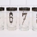 Mid-century Drinks by the Numbers Glasses Rare Vintage Silver - Etsy