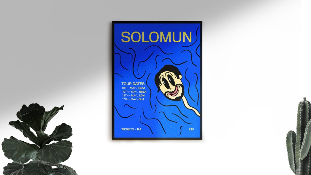 Solomun - Ibiza Rave Poster | Gig Poster | Retro | Wall Poster - Etsy