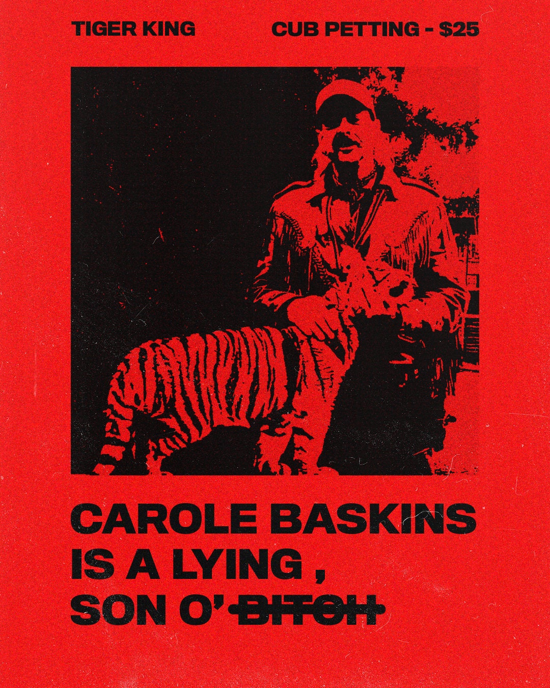 Tiger King Poster Gig Poster Retro Wall Poster - Etsy