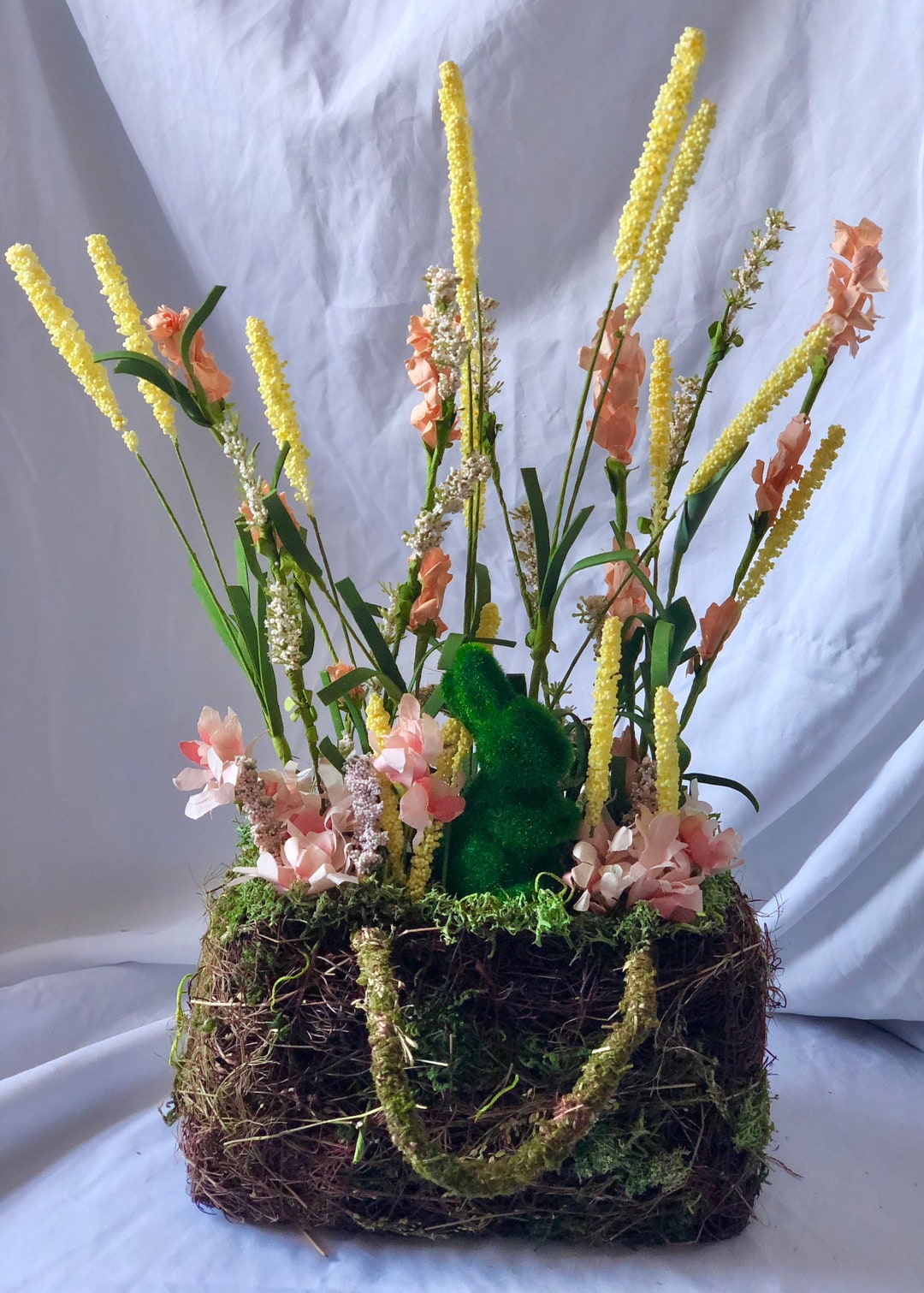 Easter Bunny Grapevine Purse Springtime - Etsy