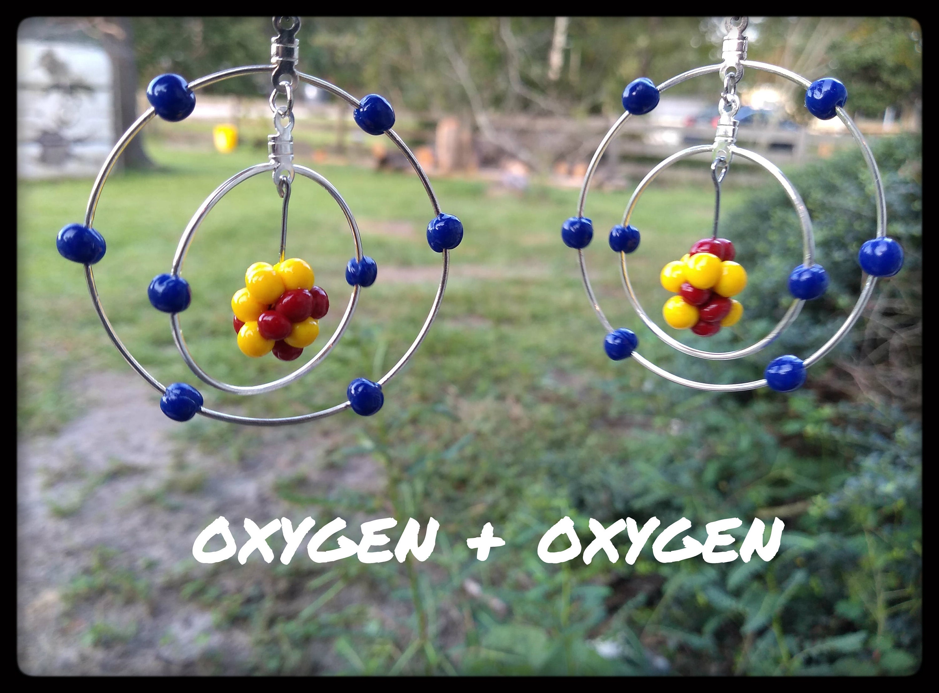 Bohr Atomic Model CO2 Carbon Dioxide 3D Jewelry Set Oxygen | Etsy
