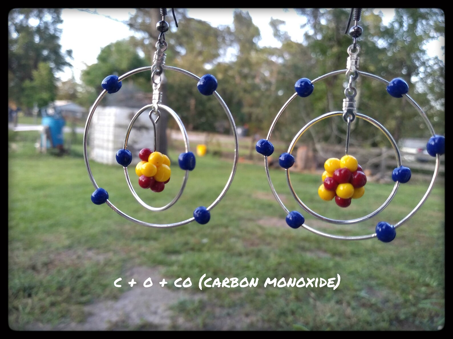 Bohr Atomic Model CO Carbon Monoxide 3D Earring Set - Etsy