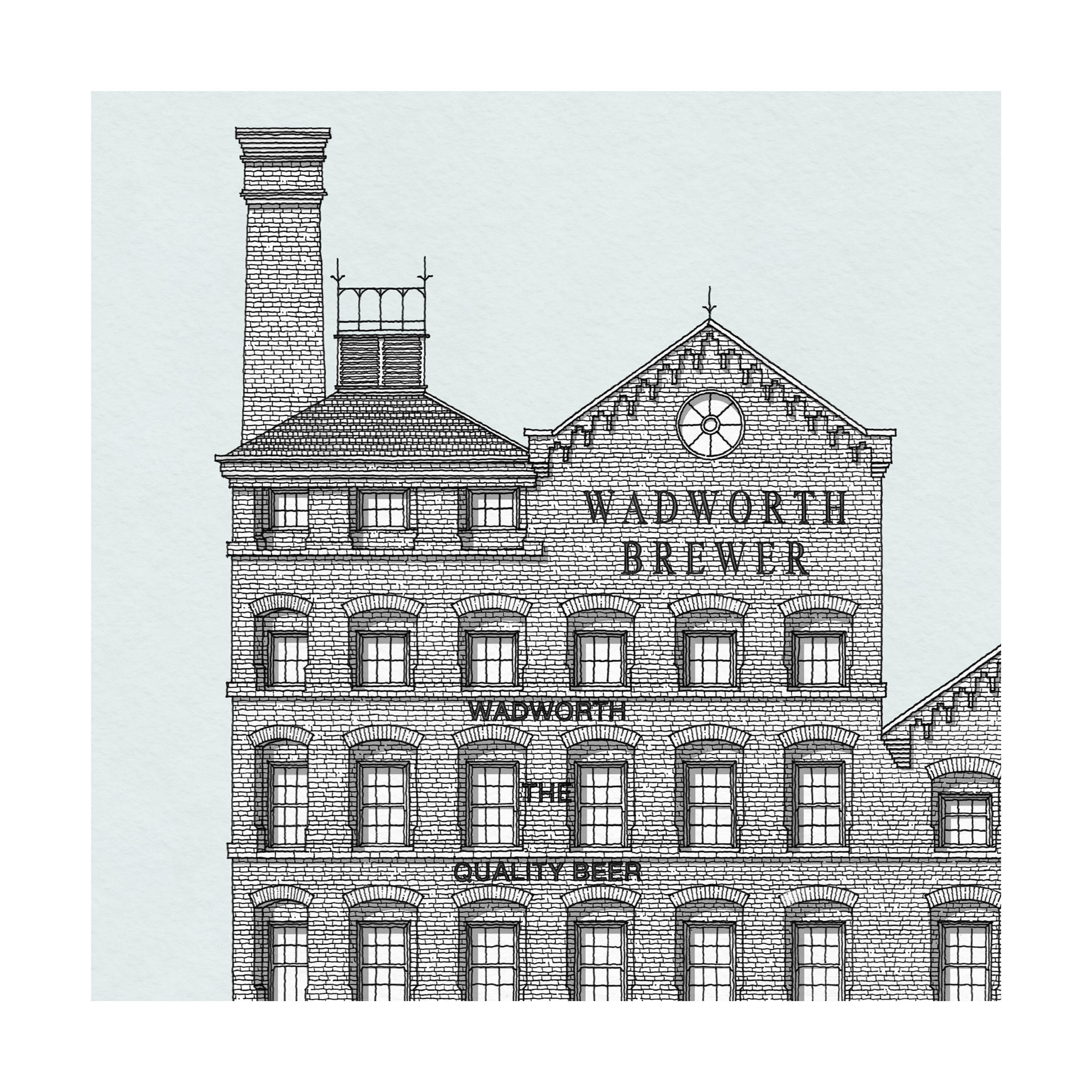 Wadworth Brewery Print: Devizes Hand-drawn Illustration - Etsy