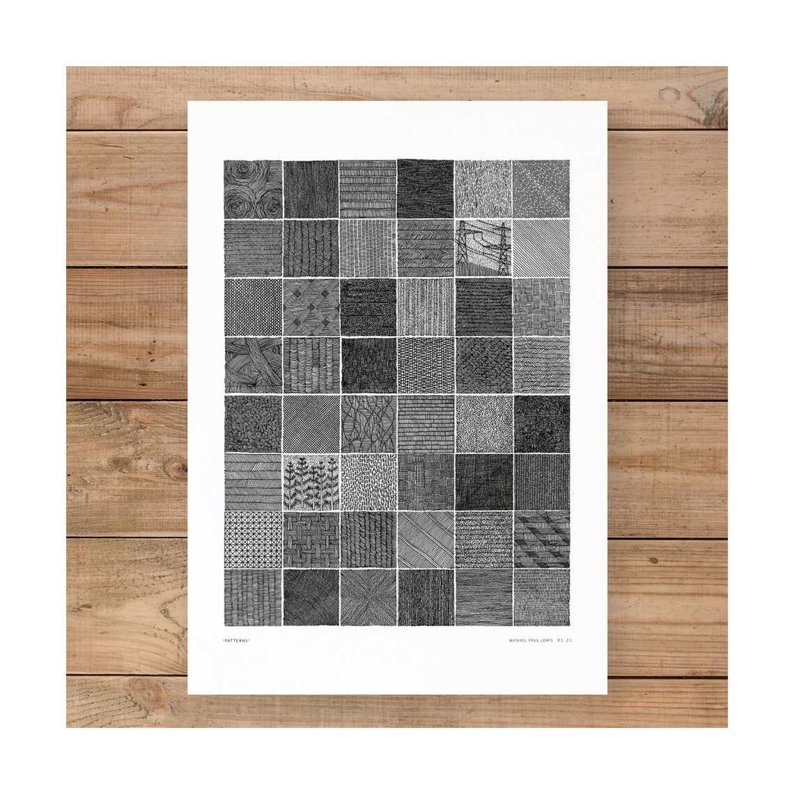 Patterns Hand Drawn Print | Patterns Illustration | Patterns Drawing ...