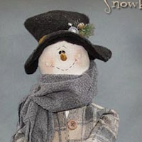 Pattern: Snowbelle - 30" Snow Lady - Etsy
