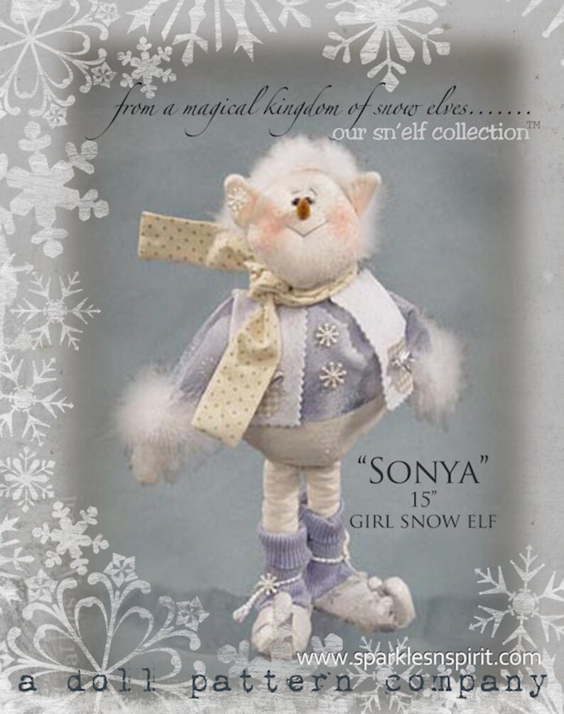 Pattern Sonya Snelf 15 Snowgirl Elf Etsy