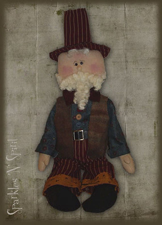 Pattern: Sam 23 Raggedy Uncle Sam Doll - Etsy
