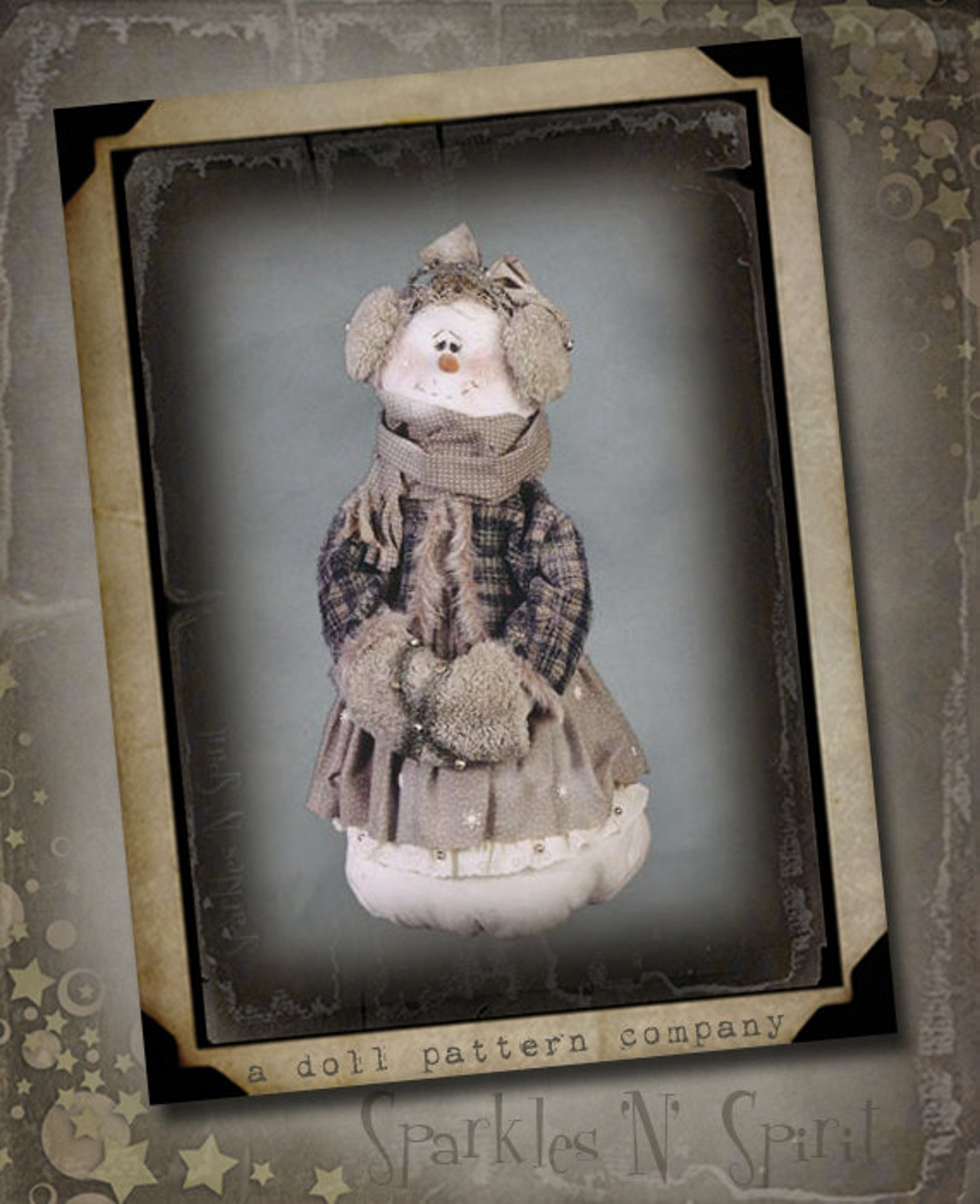 Pattern: Snowbelle - 30" Snow Lady - Etsy