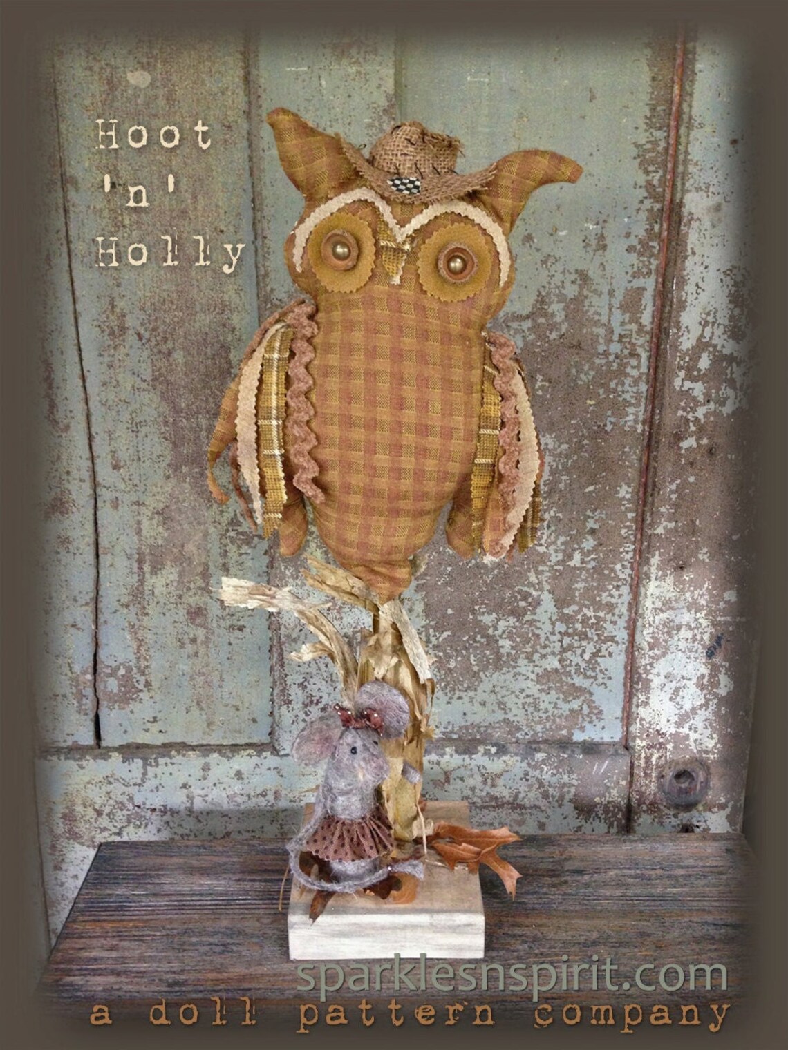 Pattern: Hoot N Holly 22 Prairie Owl and His Sweet - Etsy