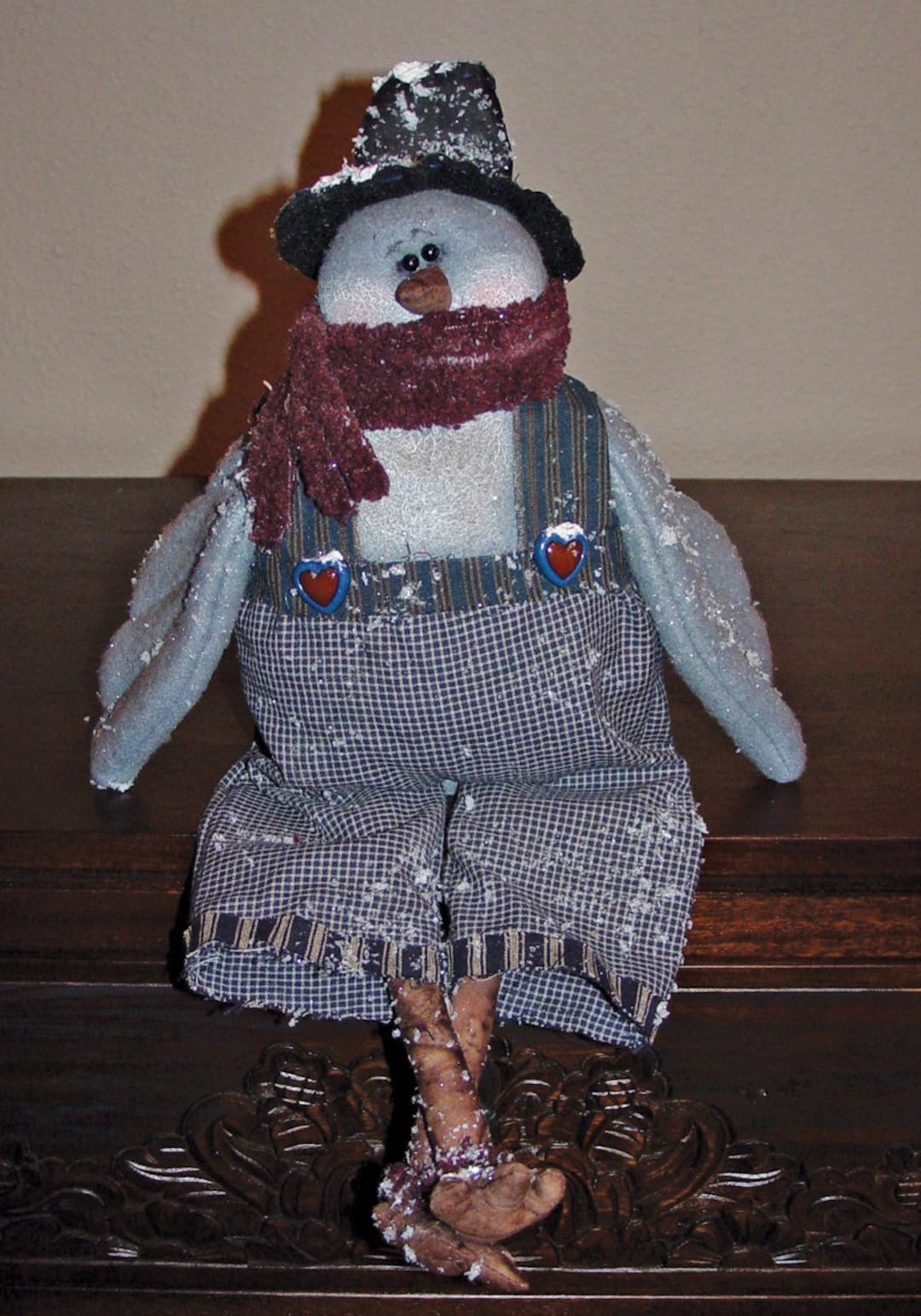 Blu Birt - 14" Winter Bird - Etsy