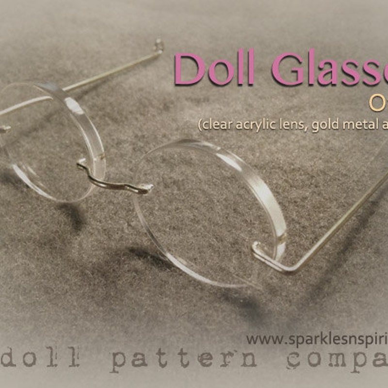 Gold Glasses for Dolls - Etsy
