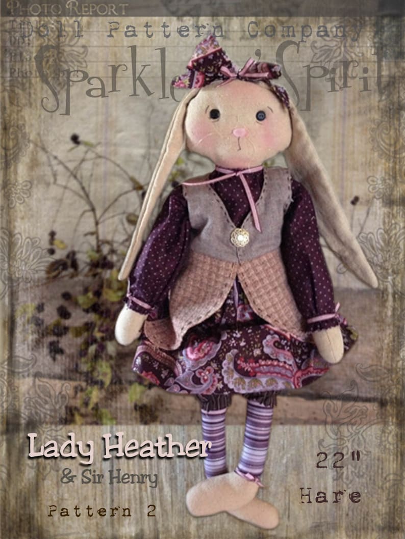 Pattern: Lady Heather 20 Girl Hare | Etsy