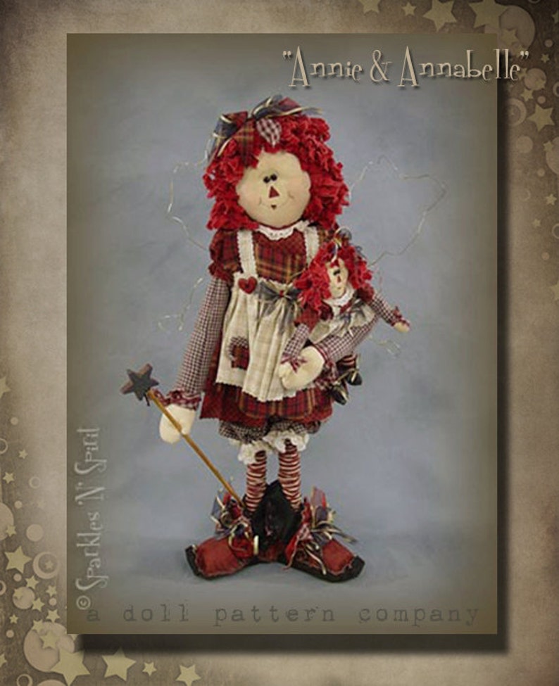 Pattern: Annie and Annabelle 22 Raggedy Annie Fairy - Etsy