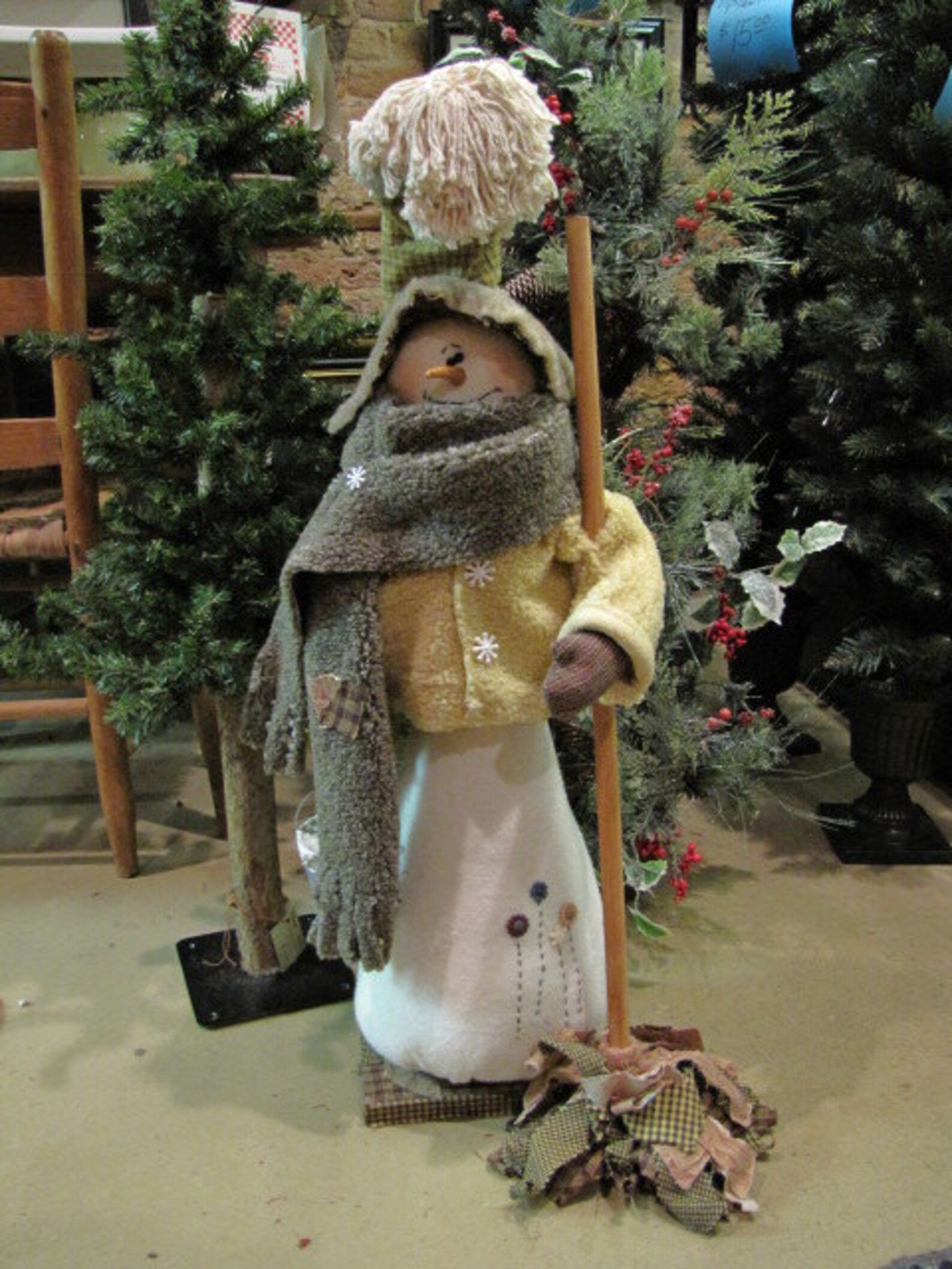 Pattern: Moppin up - 26" Snowman - Etsy