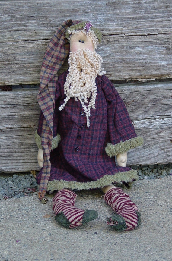 Pattern: Santa 18 Primitive Rag Doll - Etsy