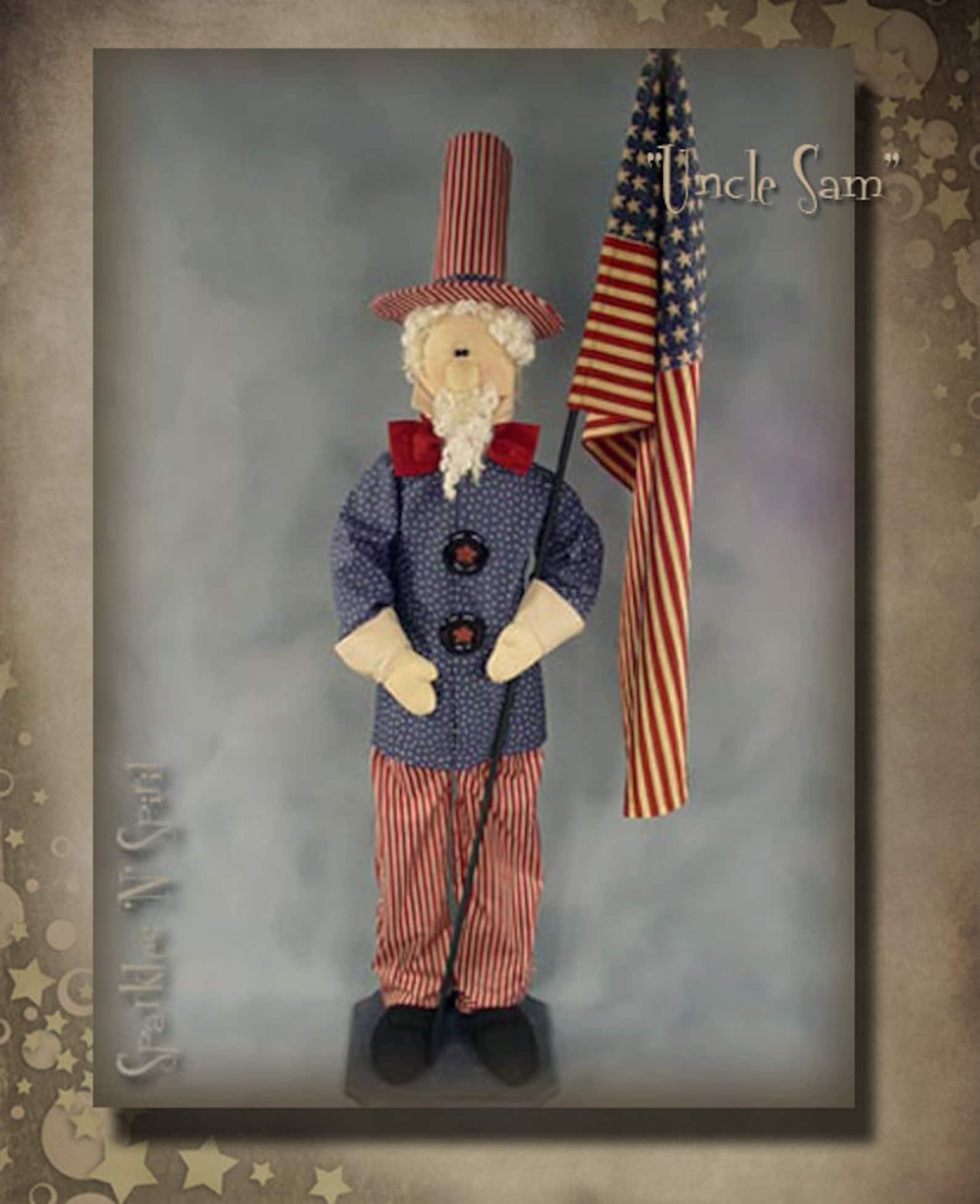 Pattern: Uncle Sam 48 Tall | Etsy