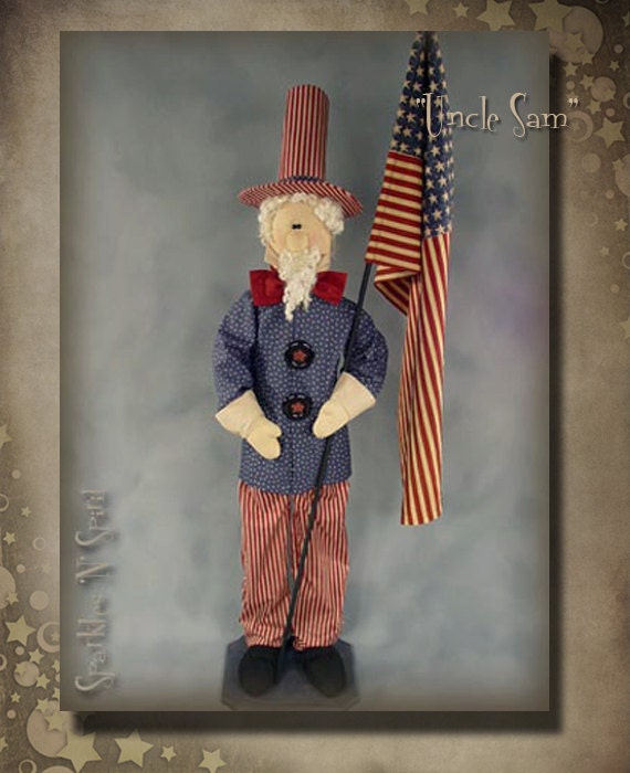 Pattern: Uncle Sam 48 Tall | Etsy
