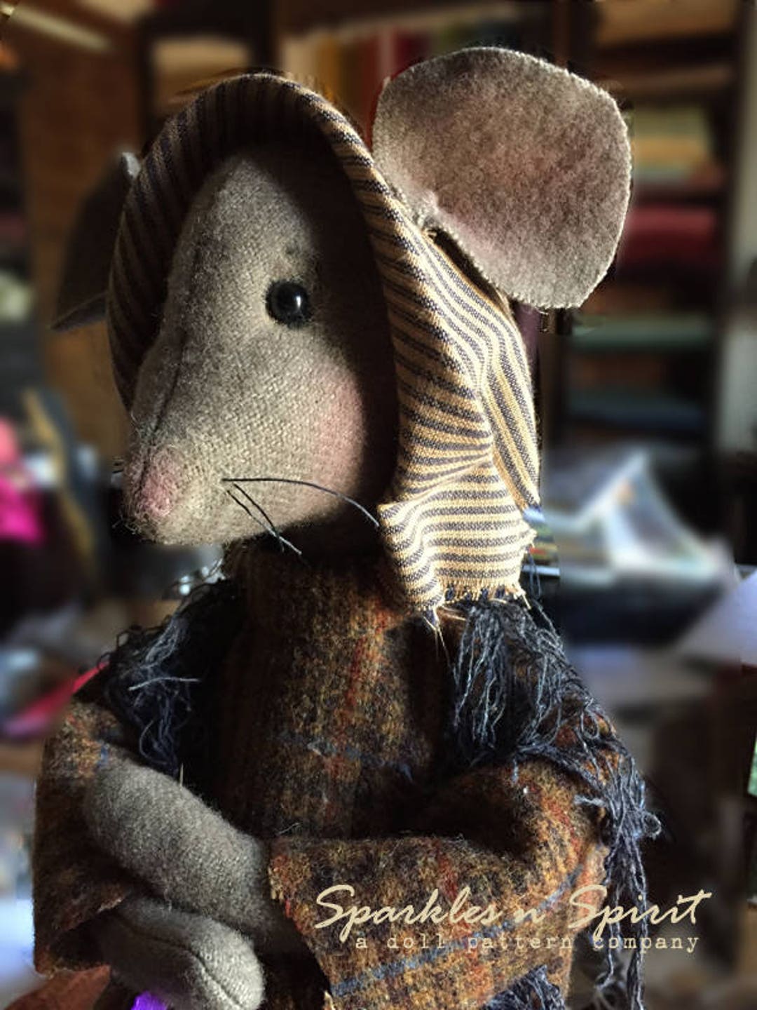 PDF E-pattern Instant Download - Vivian Pattern: - 14" Prairie Mouse ...