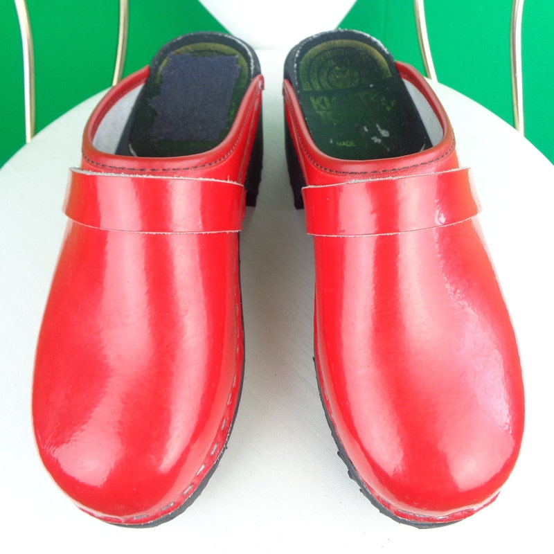 Red Clogs - Etsy