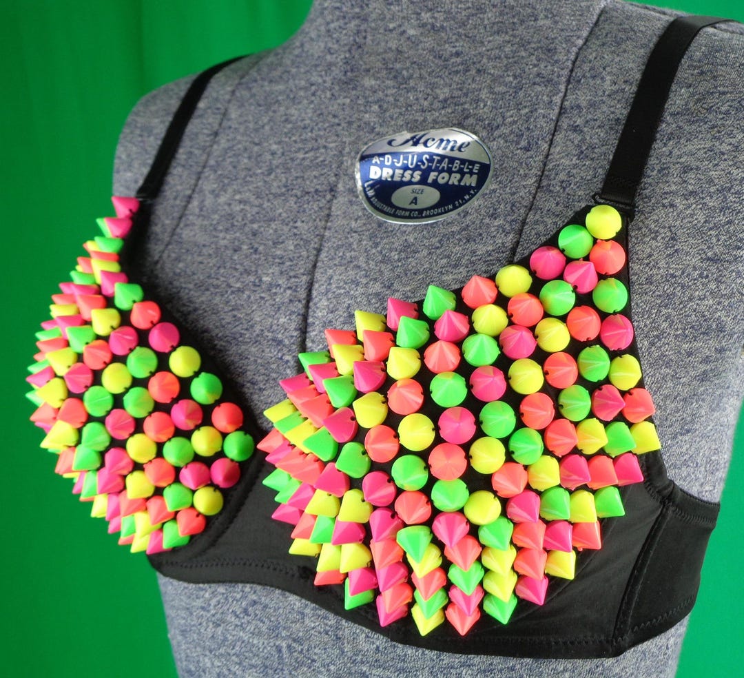 Vintage Retro Cone Brassiere Sun Bikini Top Bathing Bustier Swimsuit ...