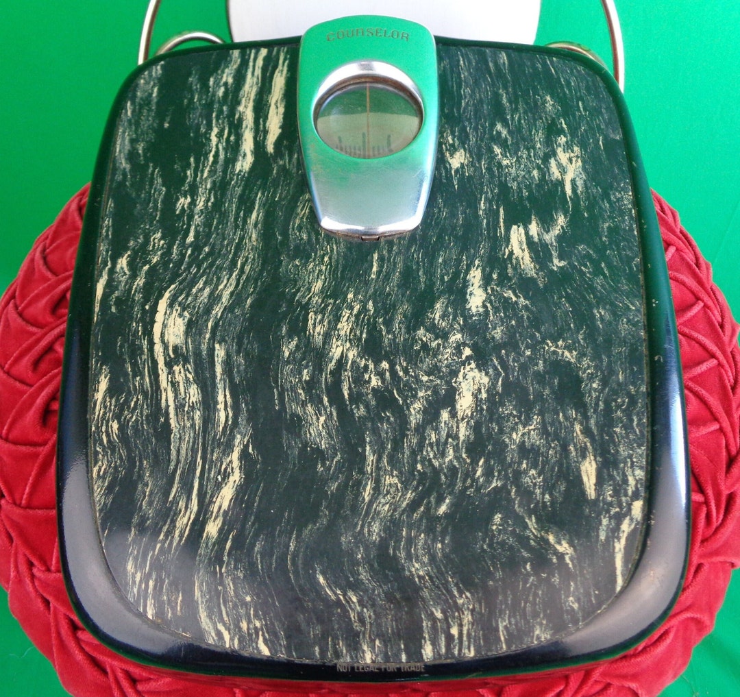 Vintage Retro Counselor Body Floor Weight Scale 40s 50s Mid Century ...