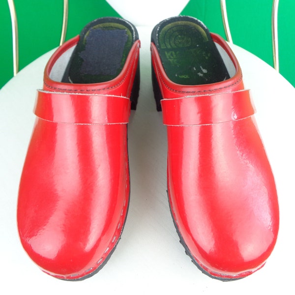 Red Clogs - Etsy