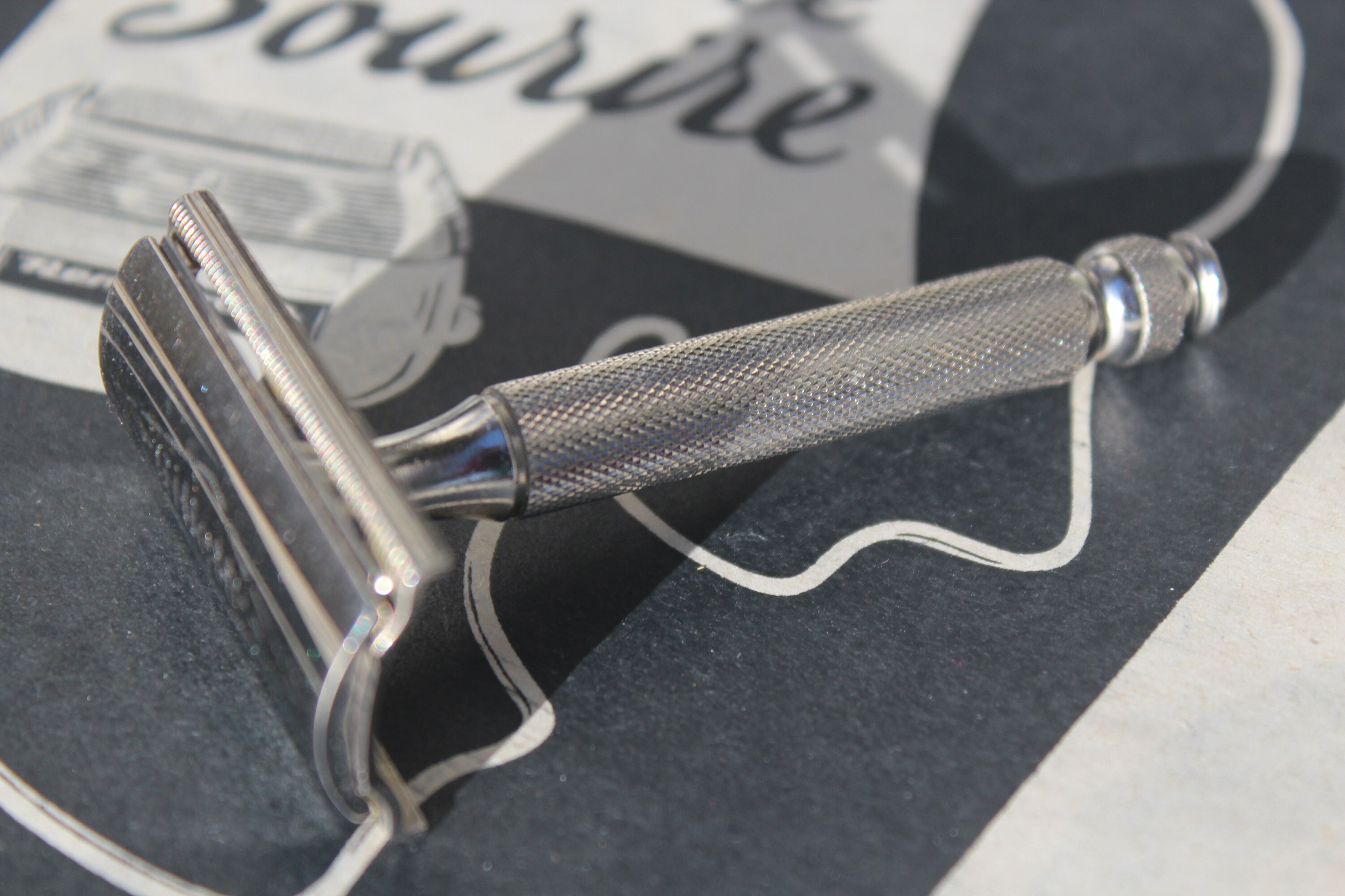 1940s 1950s Gillette Safety 11 Razor Nickel WW2 Vintage Womens Mens ...