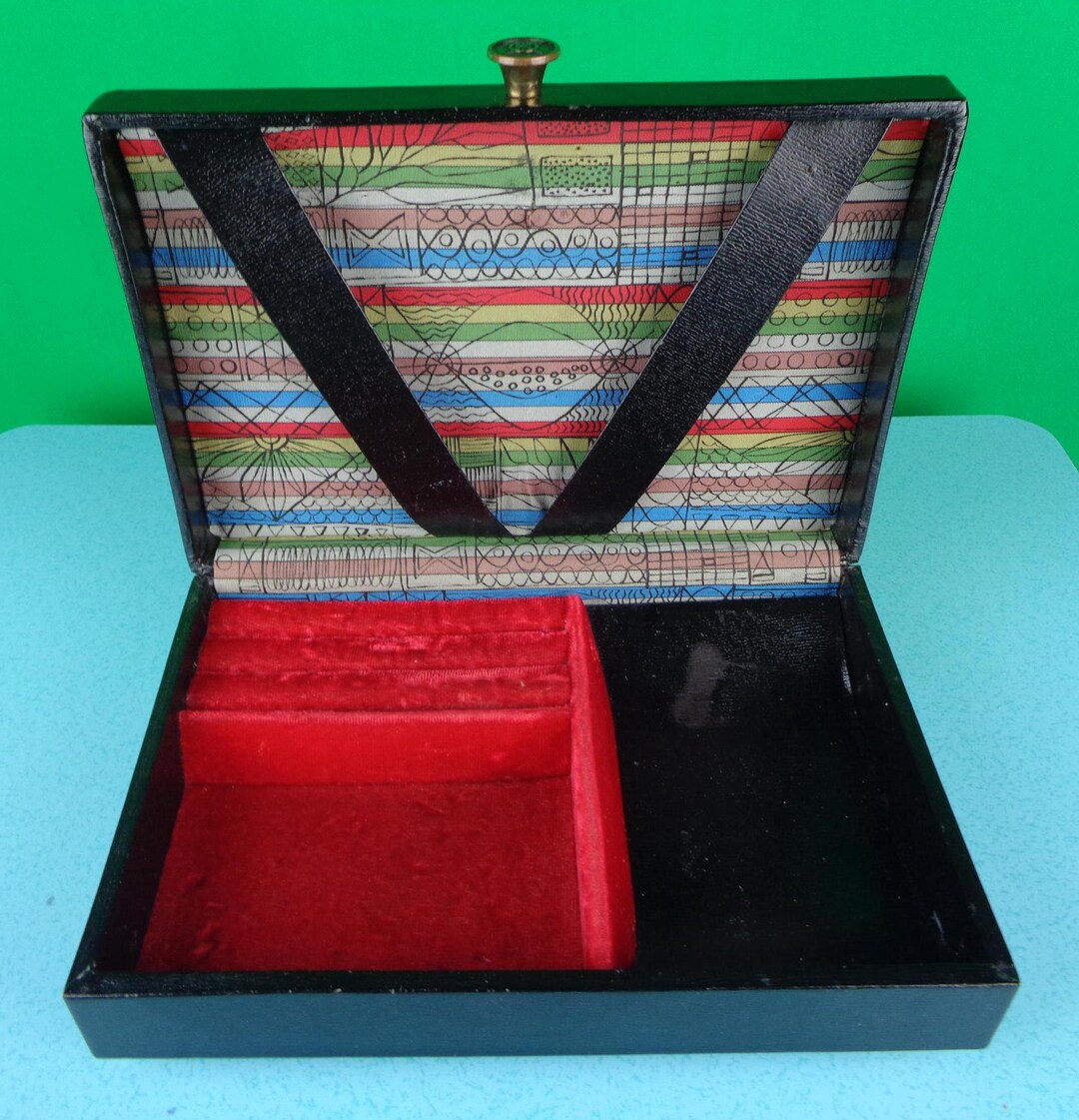 Vintage Retro MCM Lord Buxton Jewelry Ring Box Case Chest 50s 60s Mid ...
