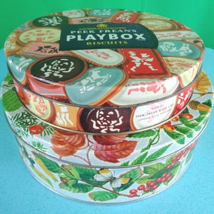 Vintage Peek Frean's Playbox Biscuit & Cookie Collectible Tin: 50s 60s ...