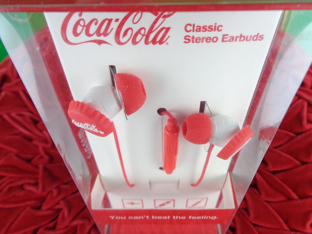 Vintage Coca Cola Coke Ear Head Phone Buds Walkman CD Tape Player ...