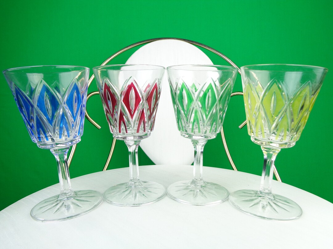 MCM Hazel Altas VMC Reims France Wine Drink Glass Barware 40s 50s WW2 ...
